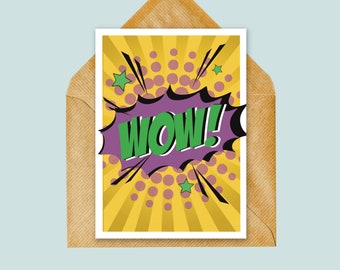 Wow Congrats Card - Etsy