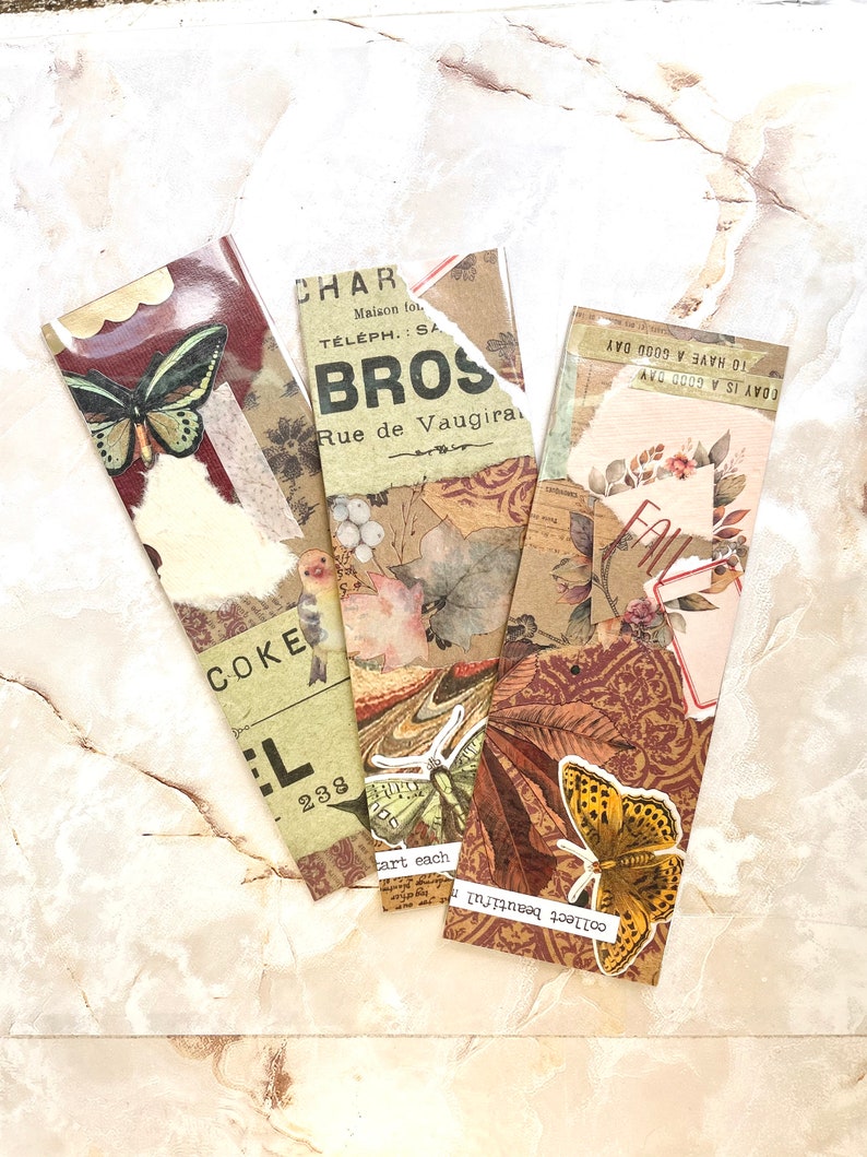 Themed Collage Bookmarks Surprise Grab Bundle Unique Gifts - Etsy
