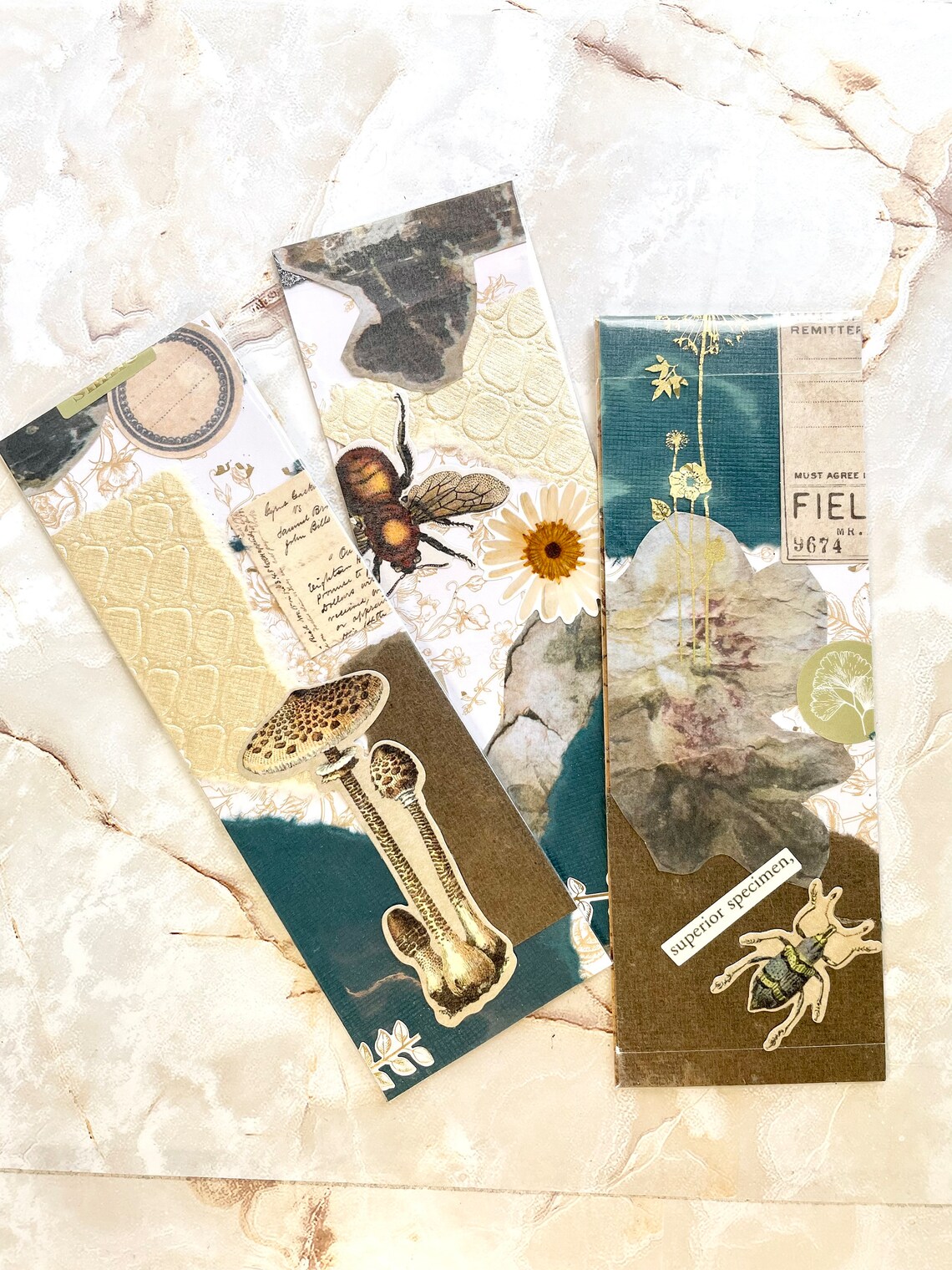 Themed Collage Bookmarks Surprise Grab Bundle Unique Gifts - Etsy