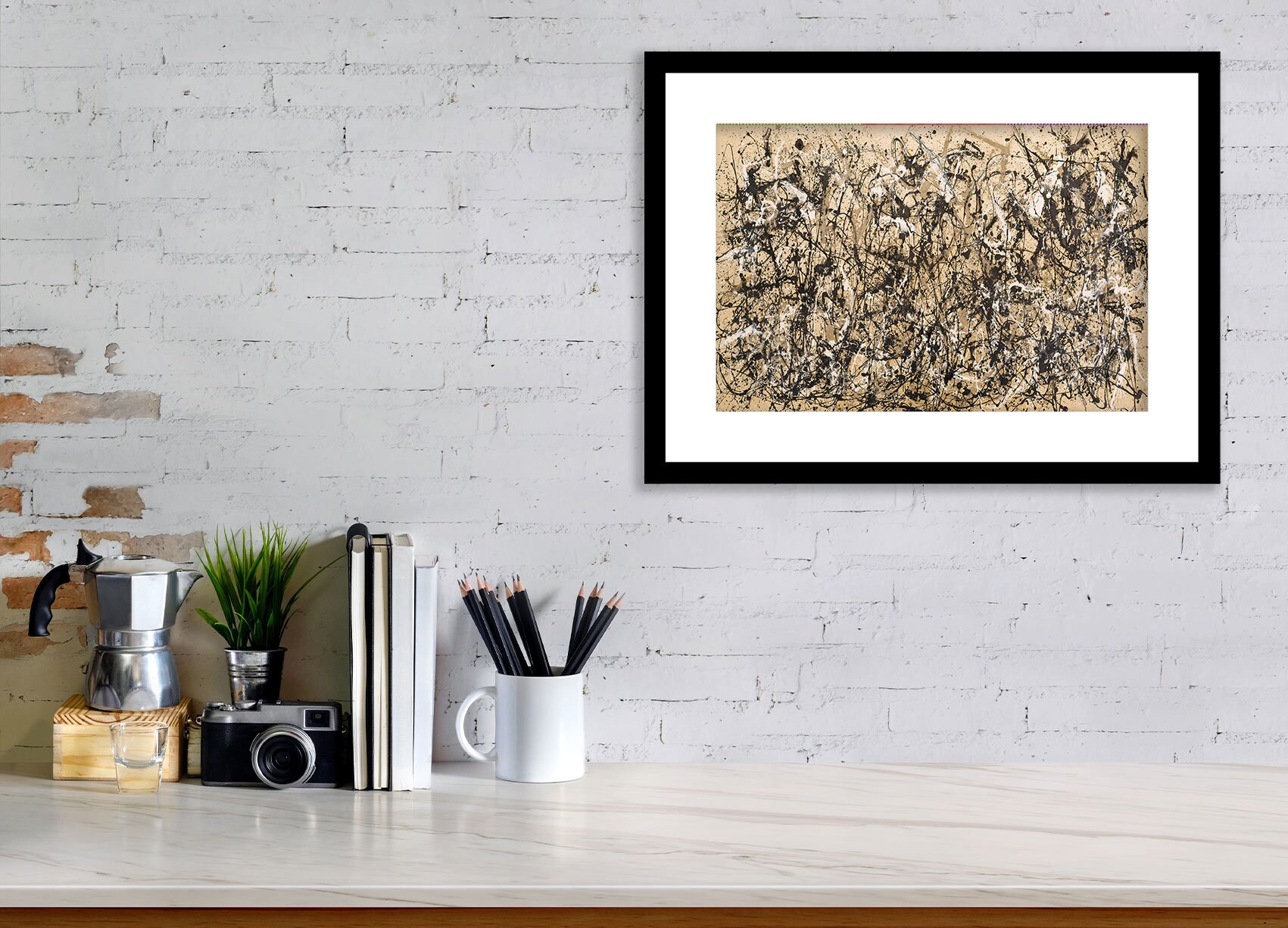 Drip Painting Artist Jackson Pollock Autumn Rhythm framed - Etsy