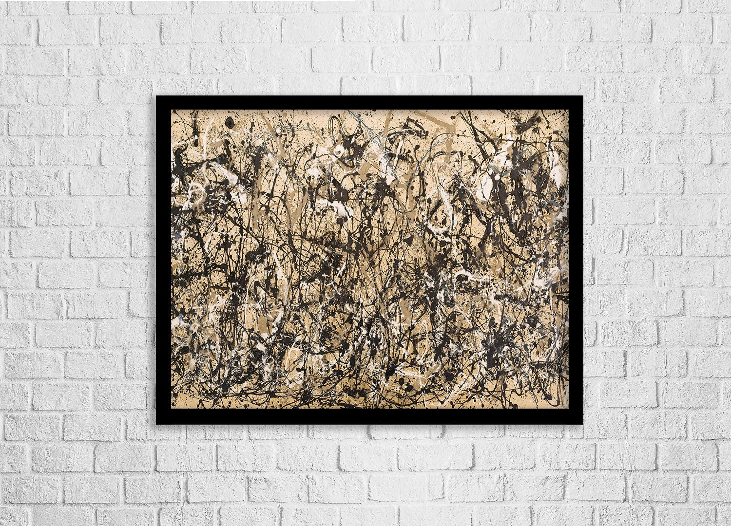 Drip Painting Artist Jackson Pollock Autumn Rhythm framed - Etsy