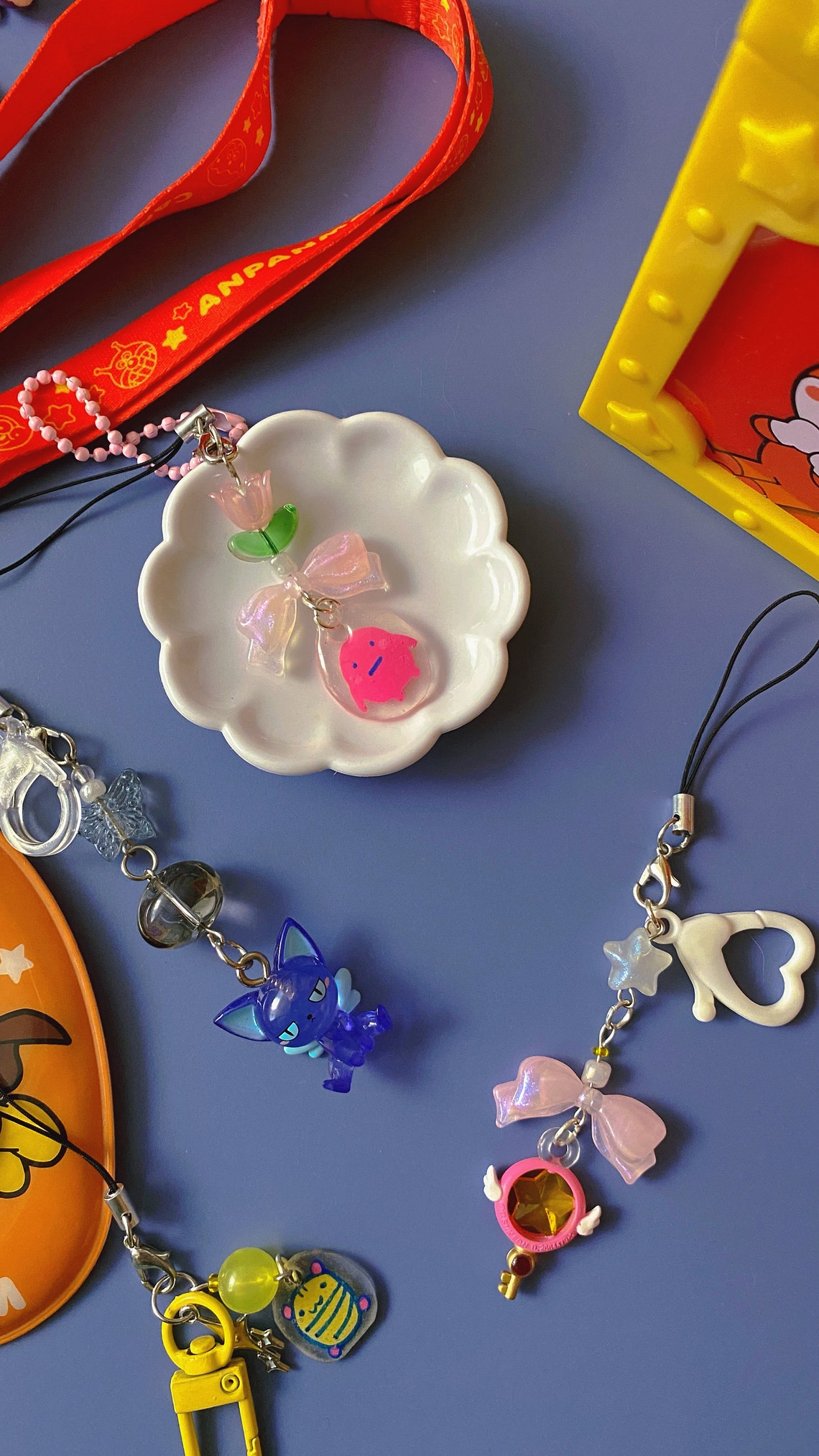 Beaded Gacha Toy and Resin Shrink Plastic Character Phone Charms ...