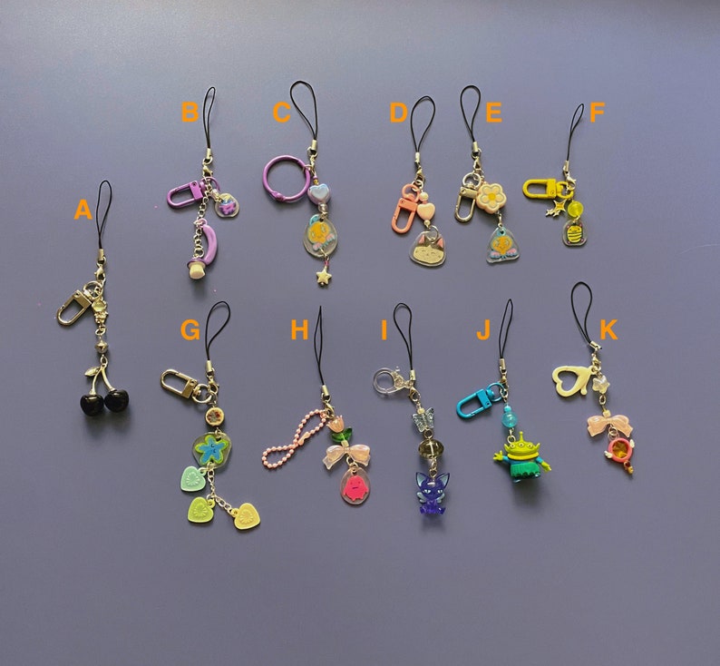 Beaded Gacha Toy and Resin Shrink Plastic Character Phone Charms ...