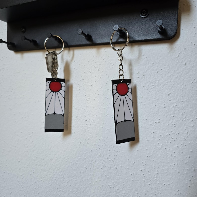 Tanjiro Kamado Hanafuda Christmas Keychain • 3D Printed Anime Pendant ...