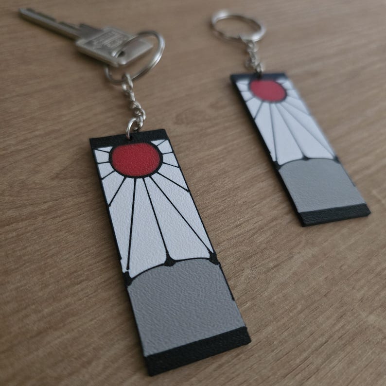 Tanjiro Kamado Hanafuda Christmas Keychain • 3D Printed Anime Pendant ...
