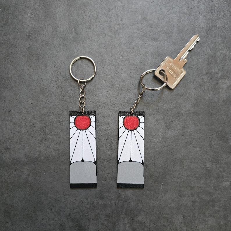 Tanjiro Kamado Hanafuda Christmas Keychain • 3D Printed Anime Pendant ...