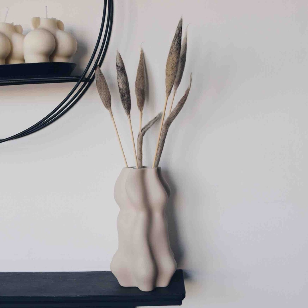 5 X Felted Bulrushes, Felted Cattails, Icelandic Wool, Felted Scent ...