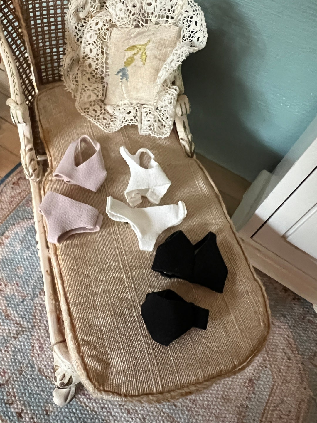 Dollhouse Miniature Bra Panty 1/12 Closet Shop Lingerie Sexy Hosiery ...