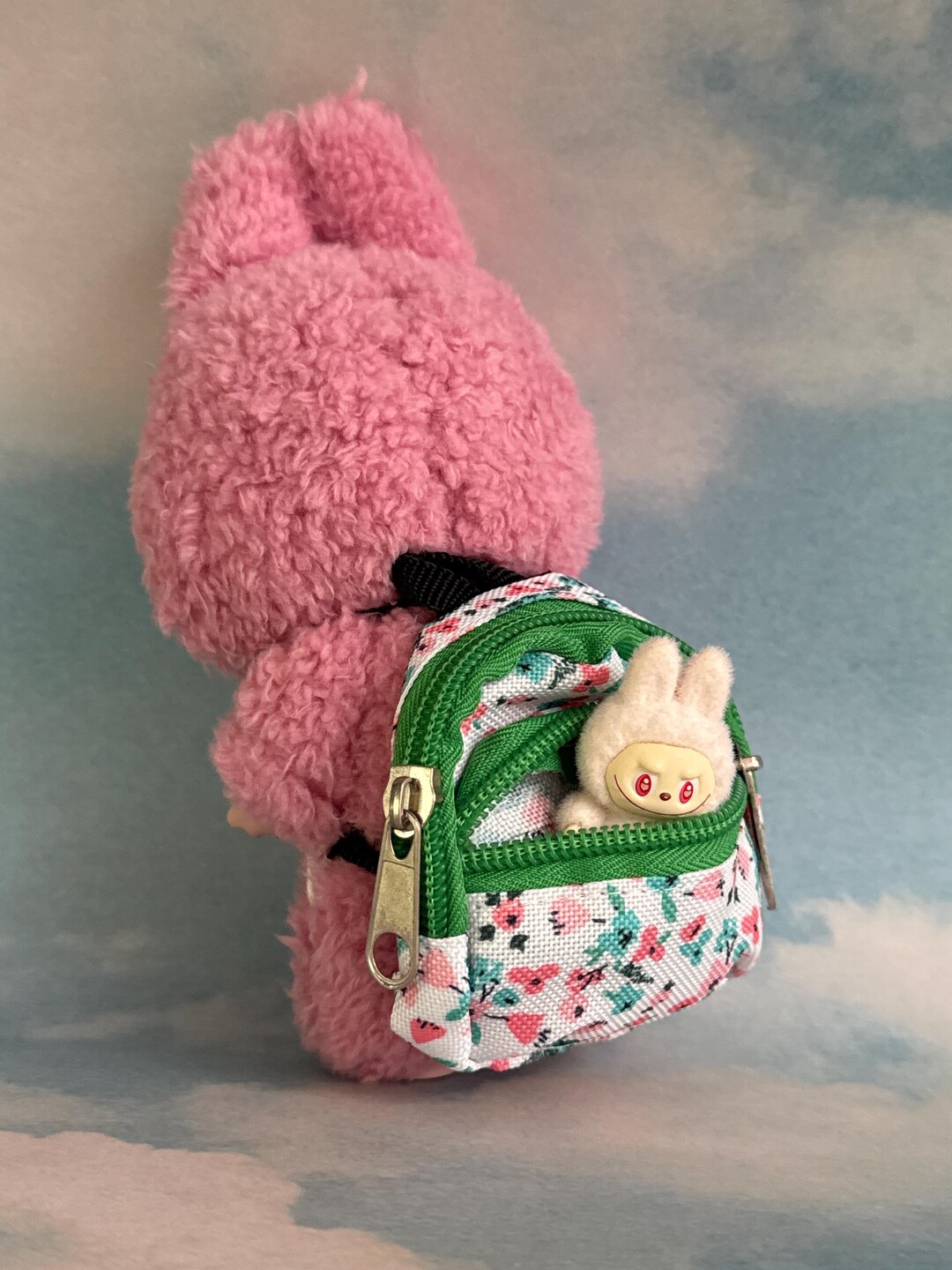 Labubu Backpack Labubu Accessory Purse Exciting Macaron the Monsters ...