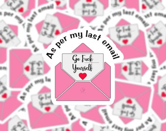 Per My Last Email Sticker - Etsy