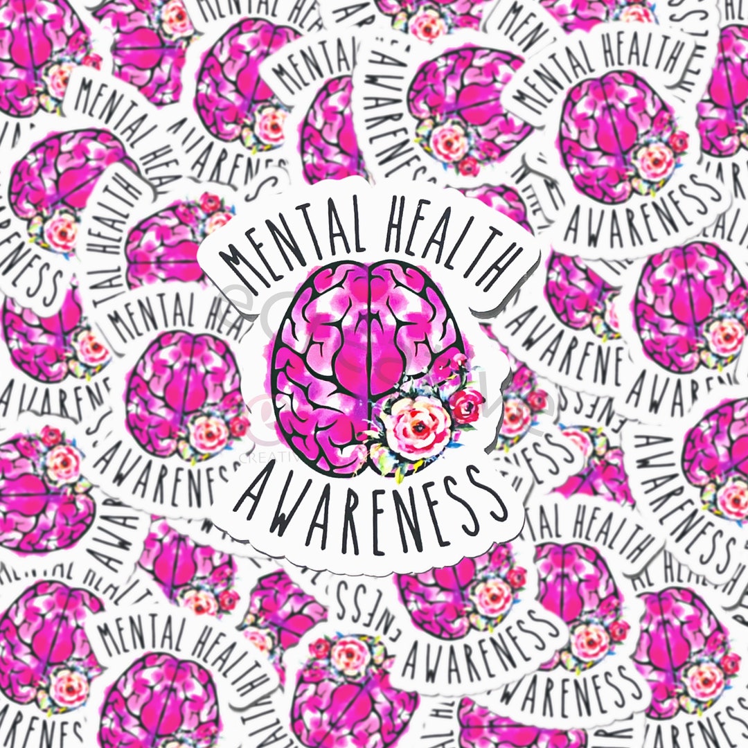 Mental Health Awareness Vinyl Sticker: Water Resistant - Etsy