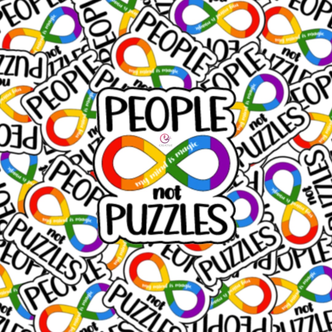 Autism "people Not Puzzles" Vinyl Sticker, Water Resistant, Die Cut ...