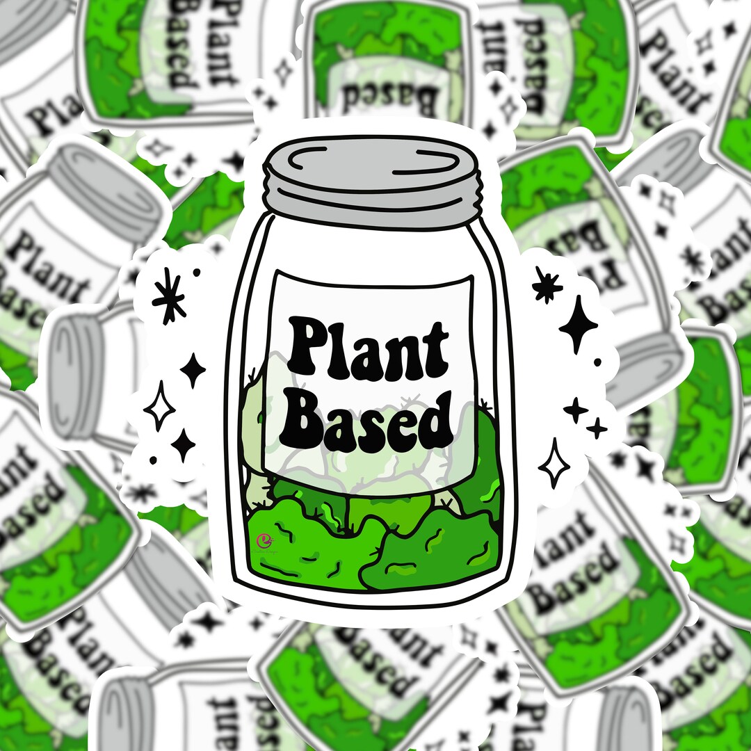 Plant Based, Weed Vinyl Sticker, Water Resistant, Die Cut, Laptop ...