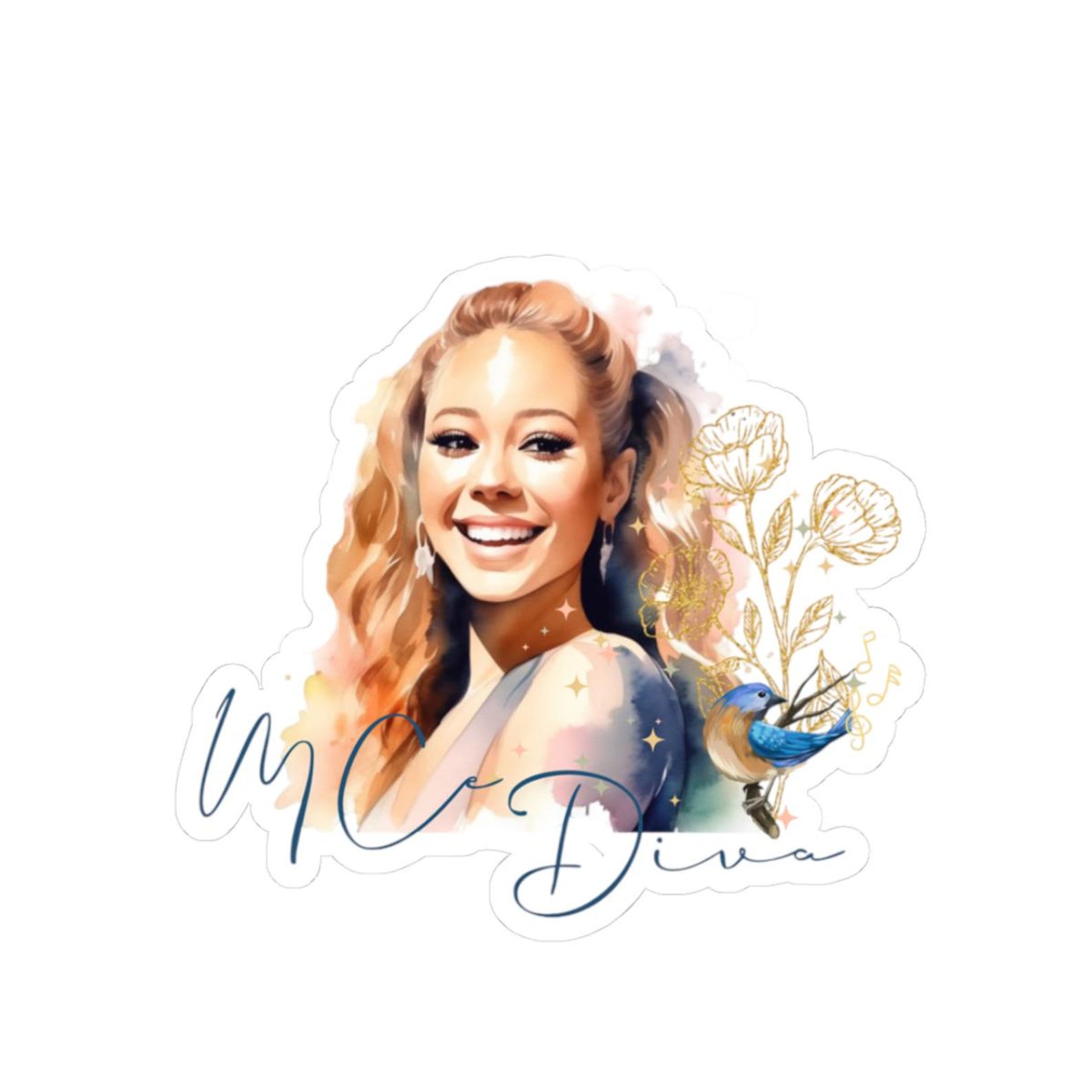 Mariah Carey Glamourous Kiss-cut Stickers, Music Lover Decals, Pop Star ...