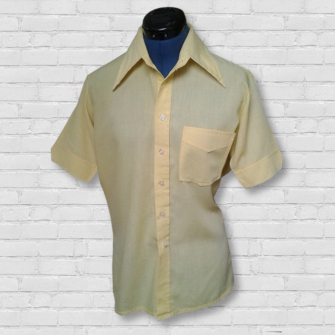 1970s Brutus Trimfit Shirt Yellow Brutus Trimfit Skinhead Suedehead ...