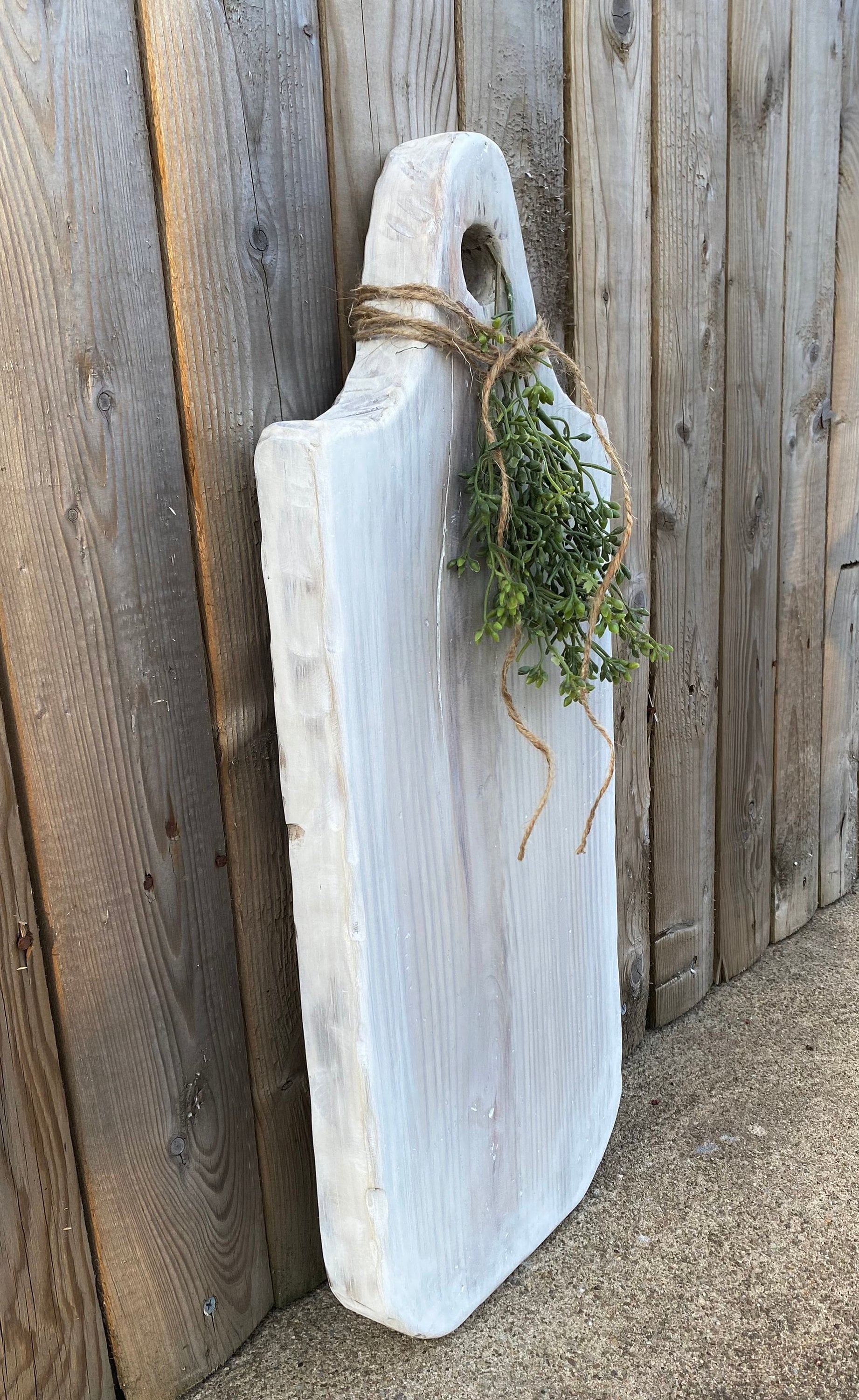 Large Breadboard Decor Vintage Inspired, Farmhouse Cutting Board, White ...