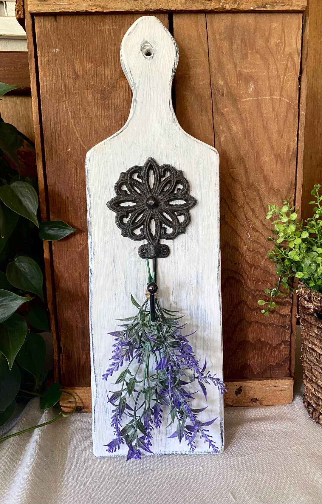 Breadboard Decor Vintage Inspired, Wall Hanging With Hook, Breadboard ...