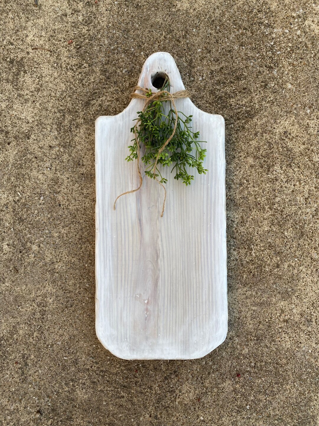 Large Breadboard Decor Vintage Inspired, Farmhouse Cutting Board, White ...