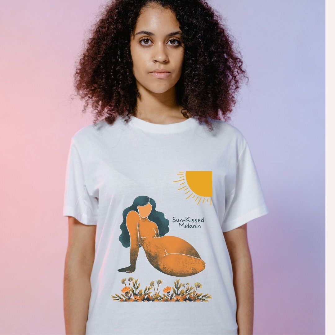 Sun-kissed Melanin Graphic T-shirt - Etsy