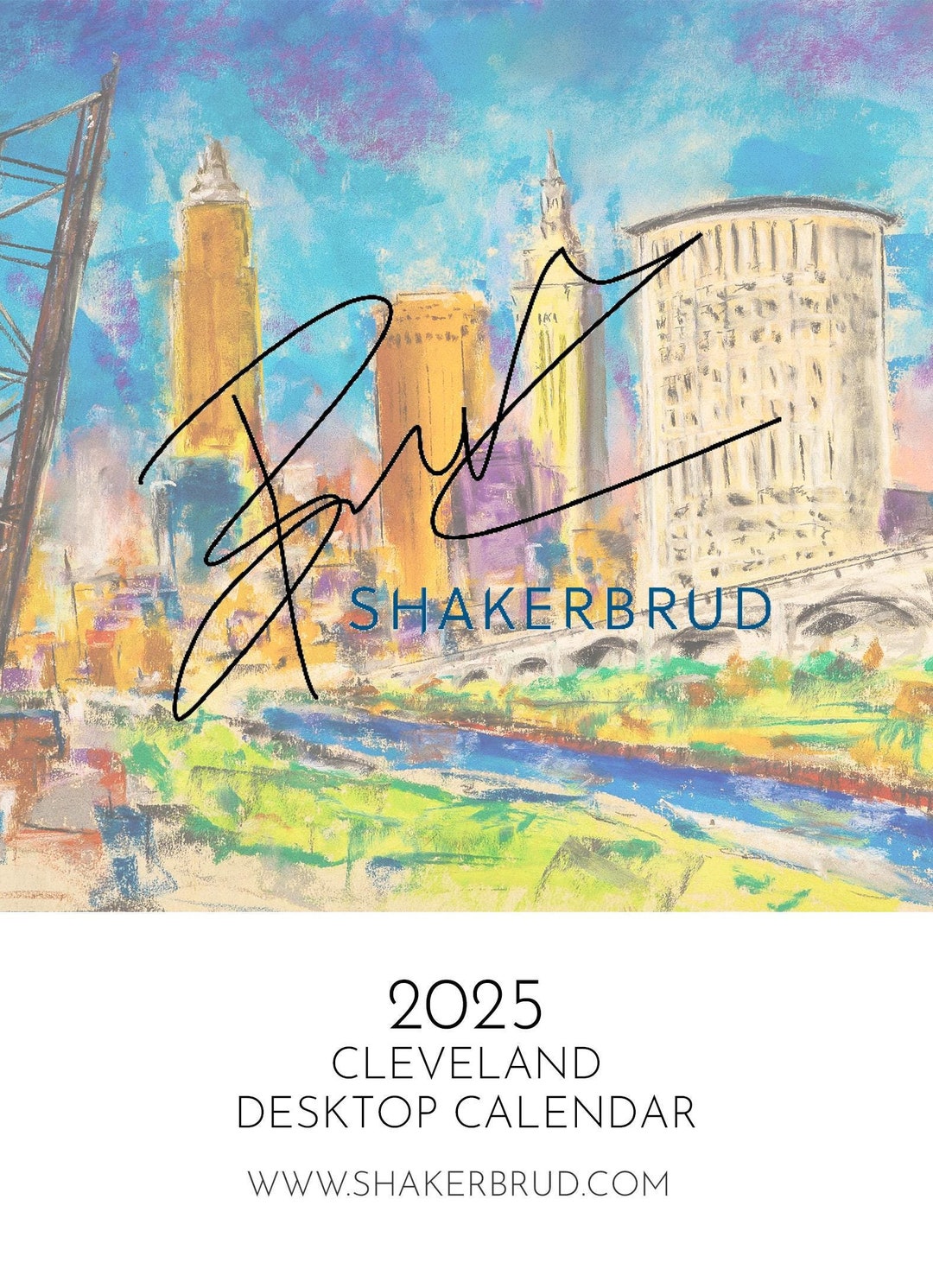2025 Cleveland Desktop Calendar by Shakerbrud - Etsy