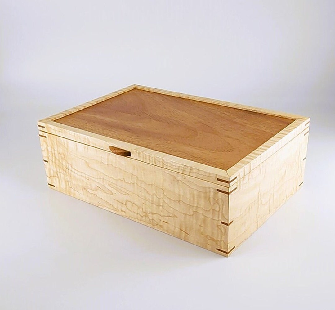 Personalized Engraving Curly Maple Memory Gift Box, Gifts for Mother ...