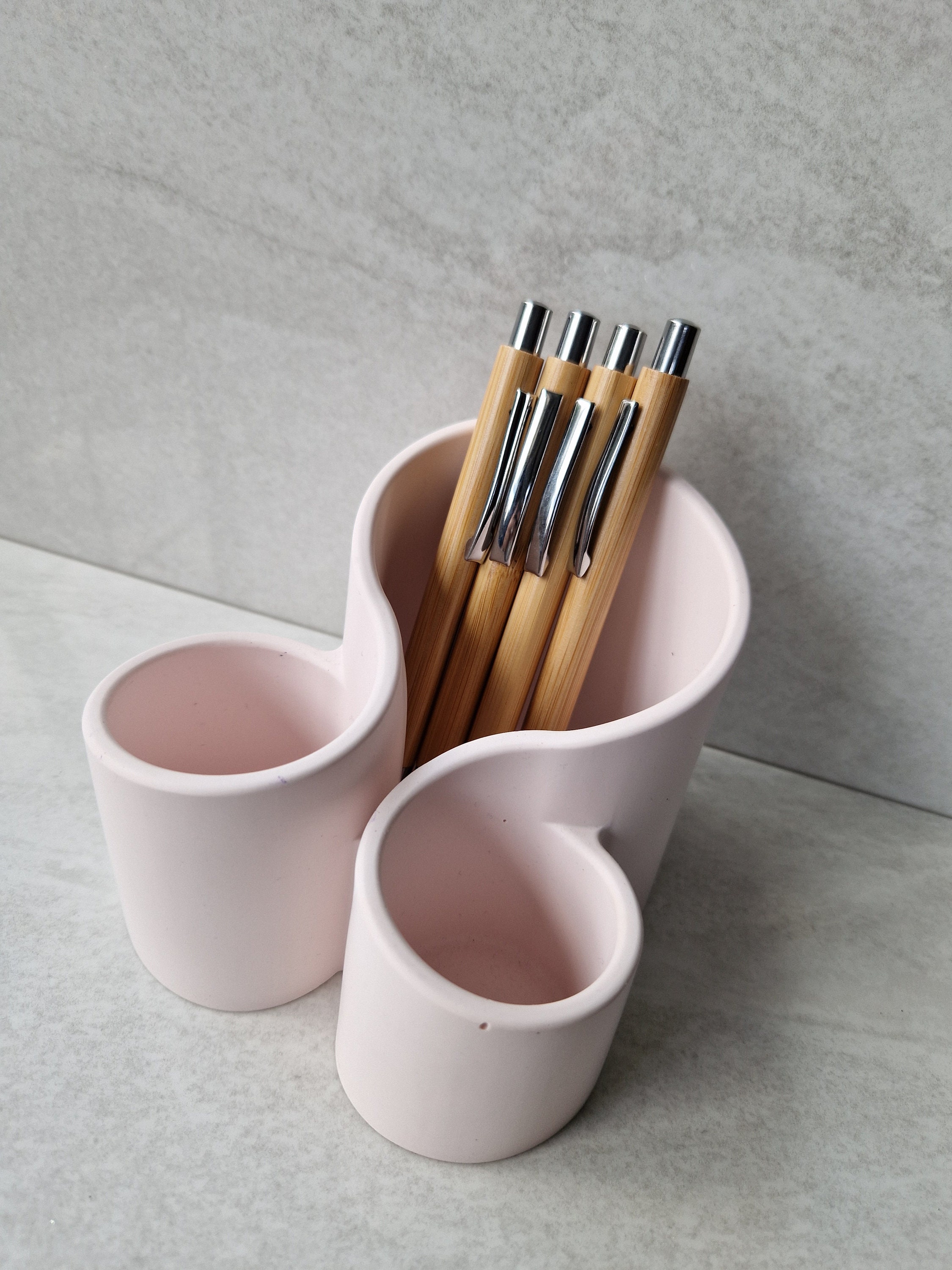 Large Pastel Pink Pen Pot Desk Storage Organiser - Etsy UK