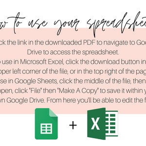 Bridal Shower Planning Spreadsheet: Google Sheets Template (digital ...