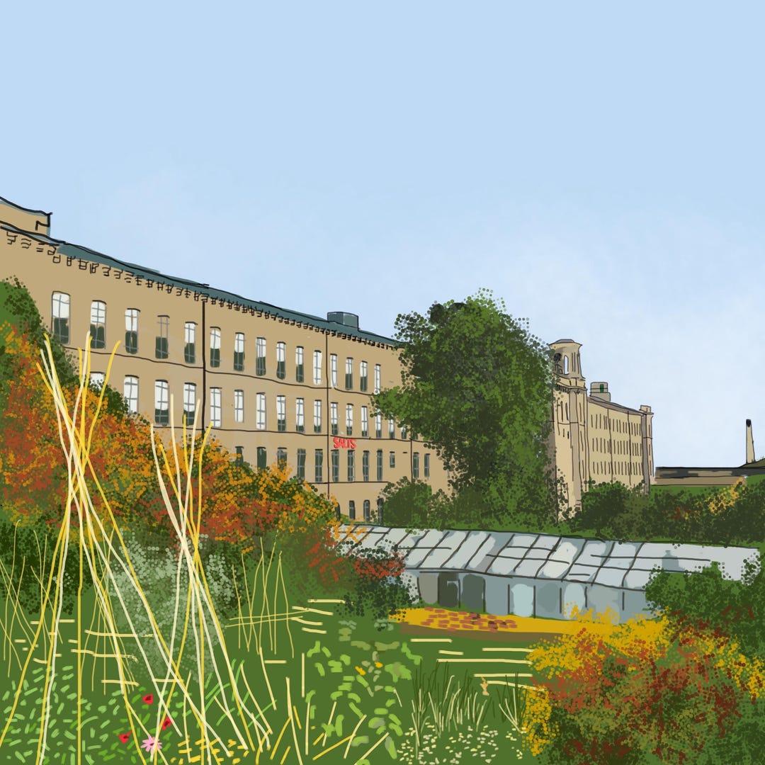 Saltaire, Salts Mill (home of David Hockney) Art Print – Framed ...