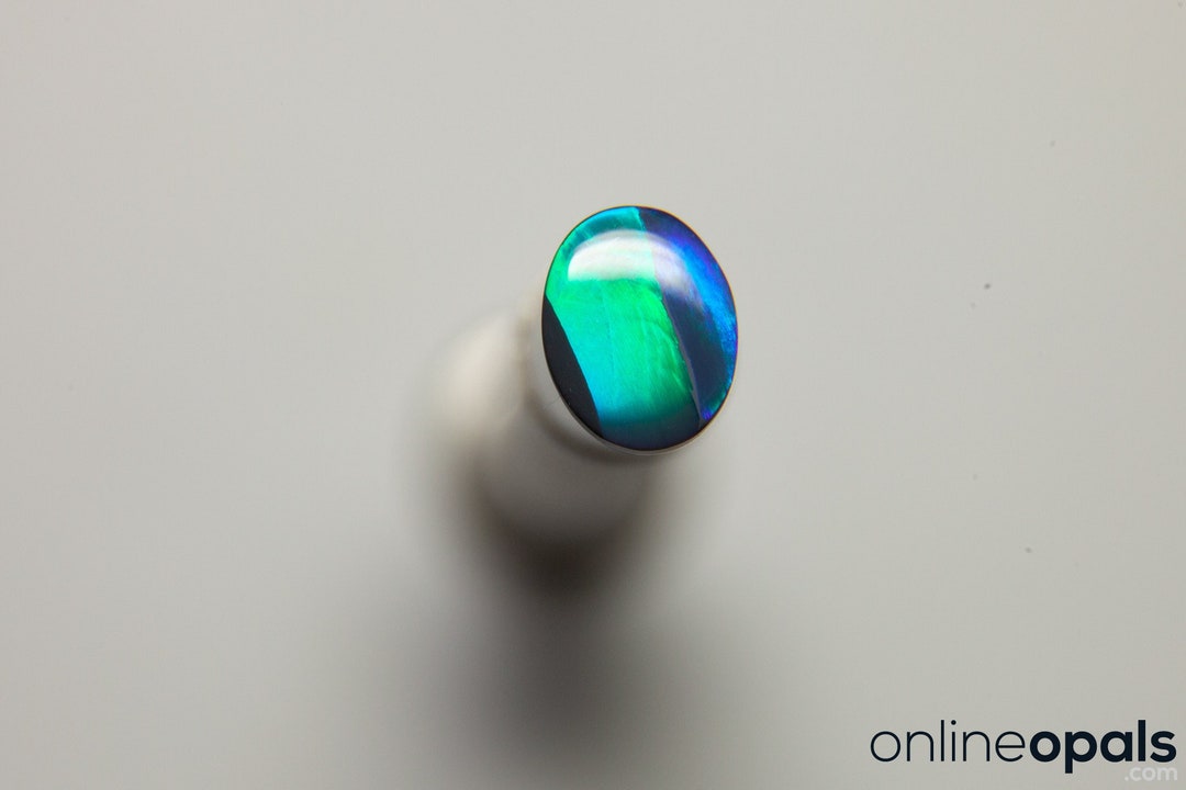 1 Ct Black Opal With Script Pattern/chinese Writing on the - Etsy