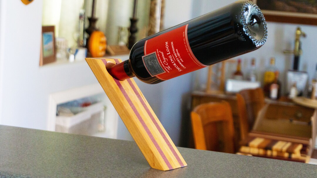 Exotic Woods Wine Bottle Balancer Board only - Etsy Österreich