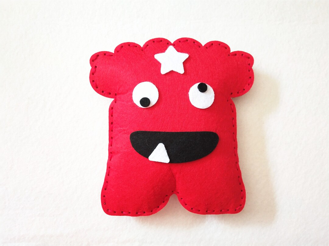 Red Monster Sew-it-yourself - Etsy