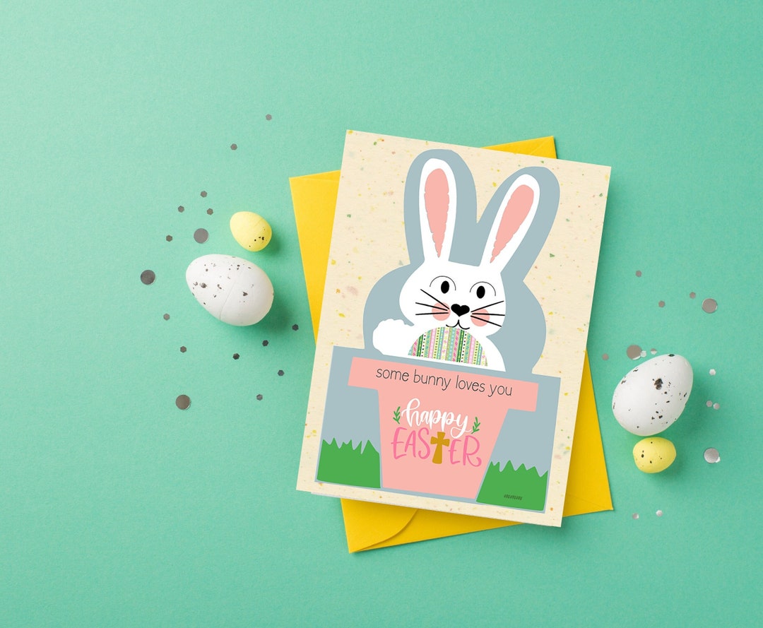 Printable Easter Greeting Card Instant Download 4.25 X 5.5 Inch Cards ...