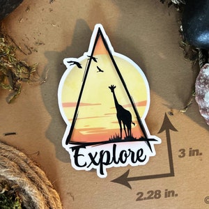 Explore | Water Bottle Sticker | Waterproof | Die Cut | Vinyl Sticker ...