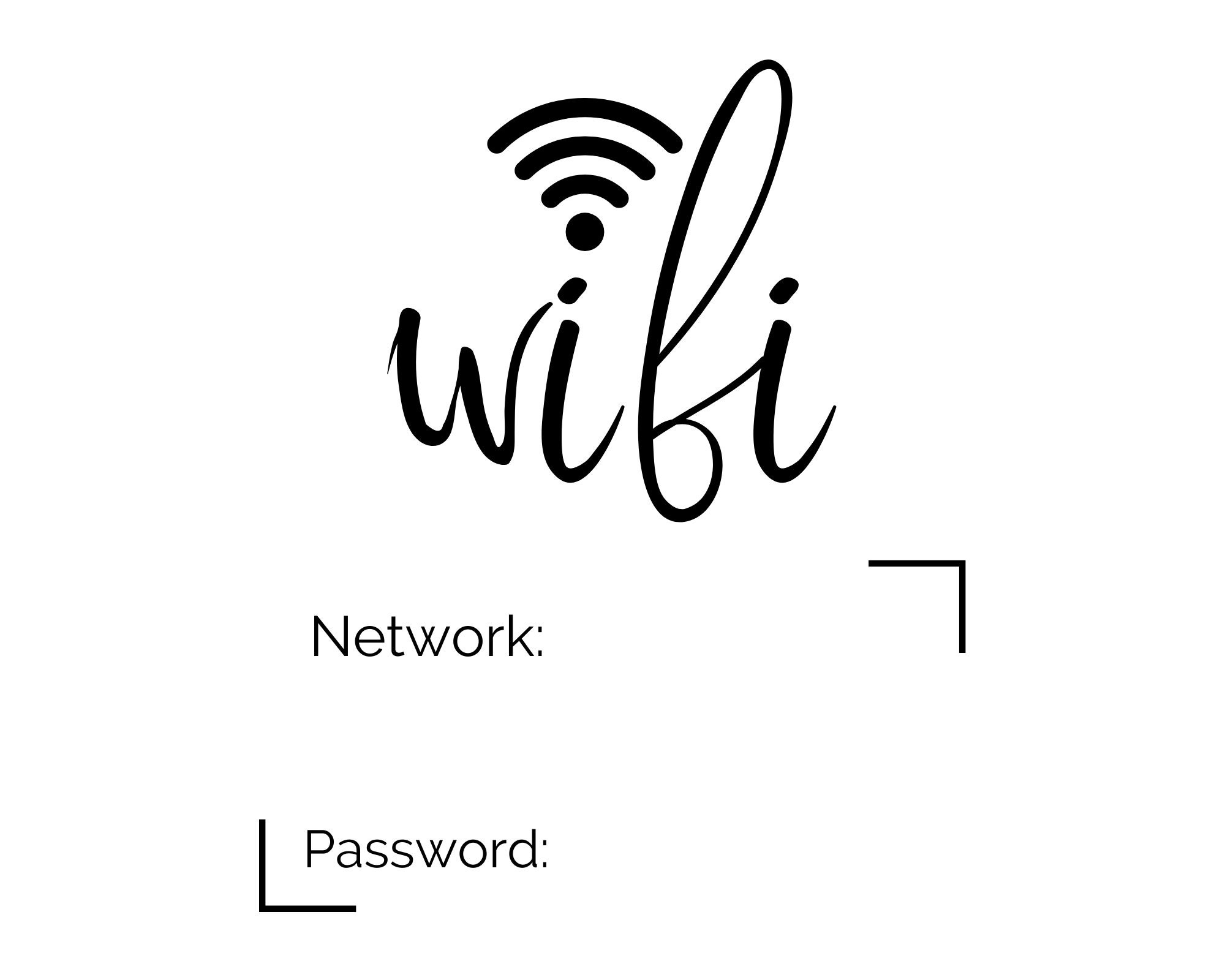 Wifi Sign PNG, PDF, SVG Printable File. Downloadable File. - Etsy
