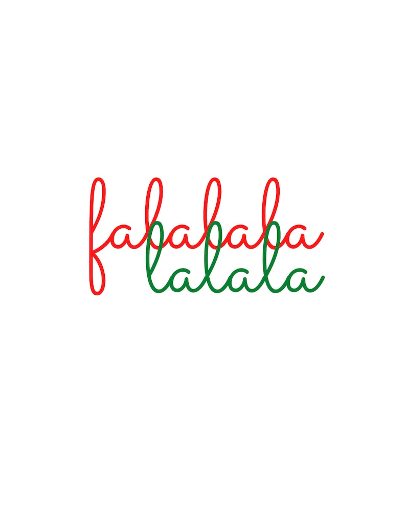 Falalala SVG File PNG File Digital Download - Etsy