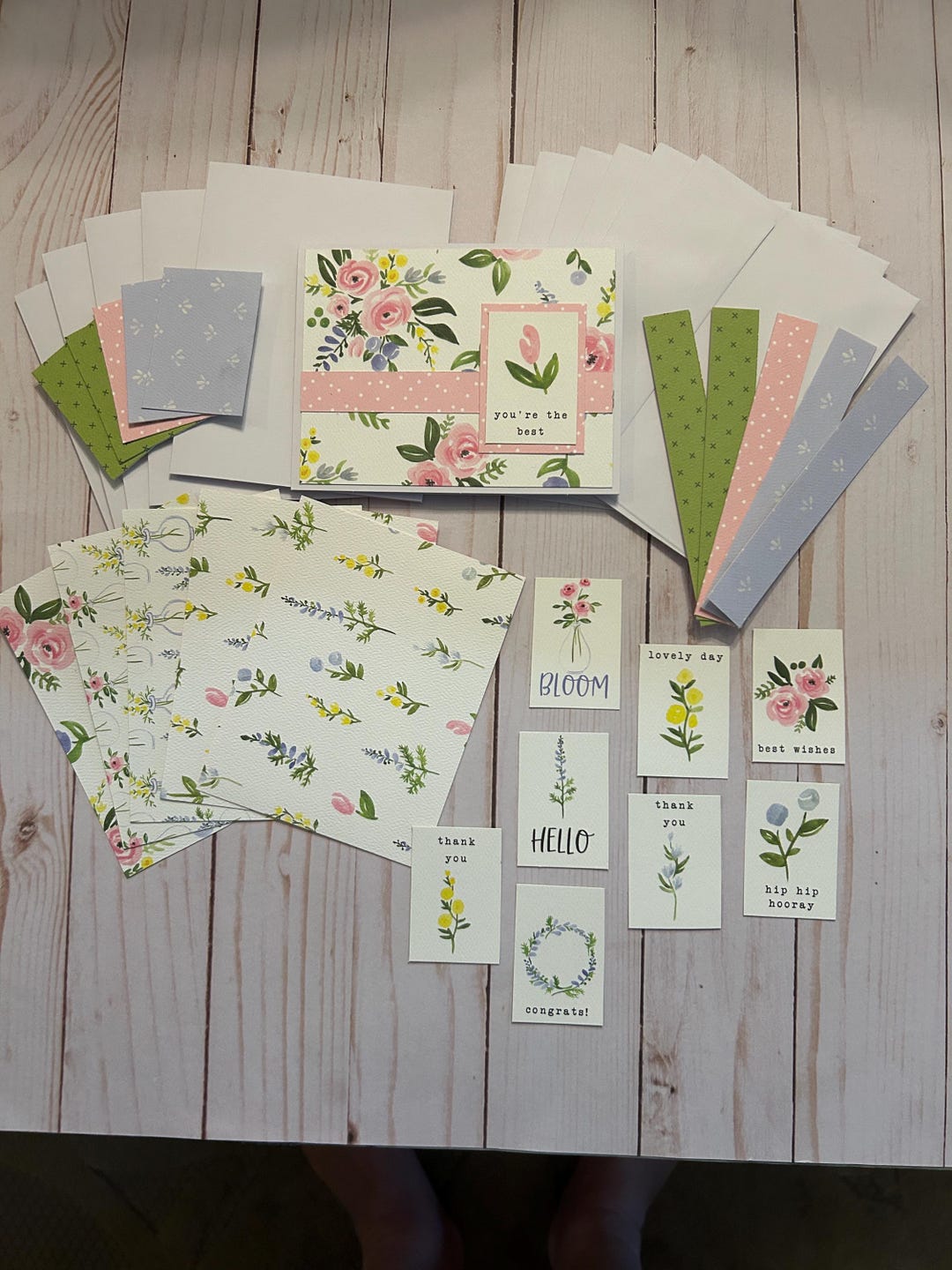 Card Making Kit - Floral - Etsy