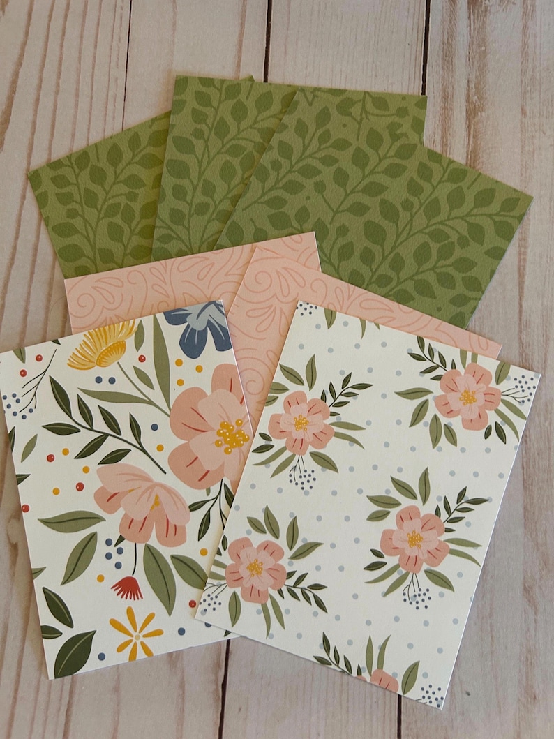 Quick & Simple Card Making Kit (6 Cards) / Floral - Etsy