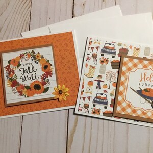 Handmade Fall / Thanksgiving Greeting Card Set of 4 - Etsy