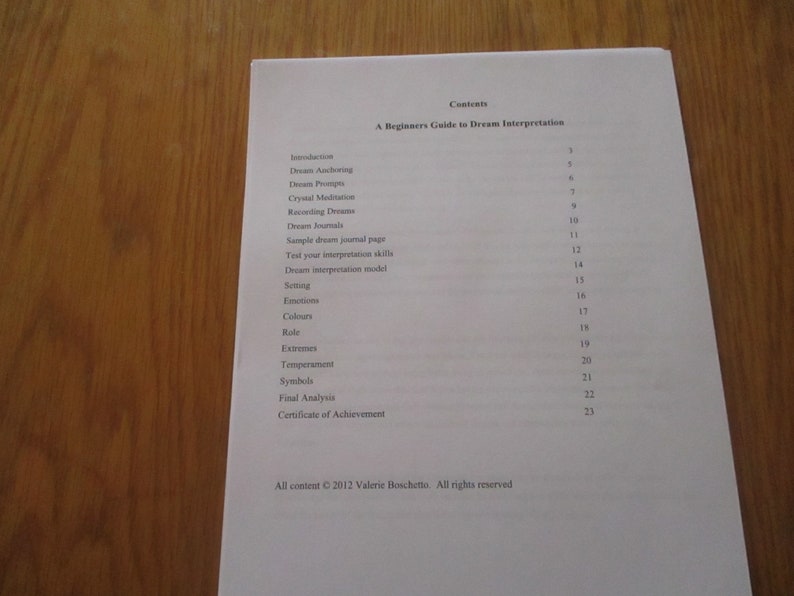 Beginners Guide to Dream Interpretation - Etsy
