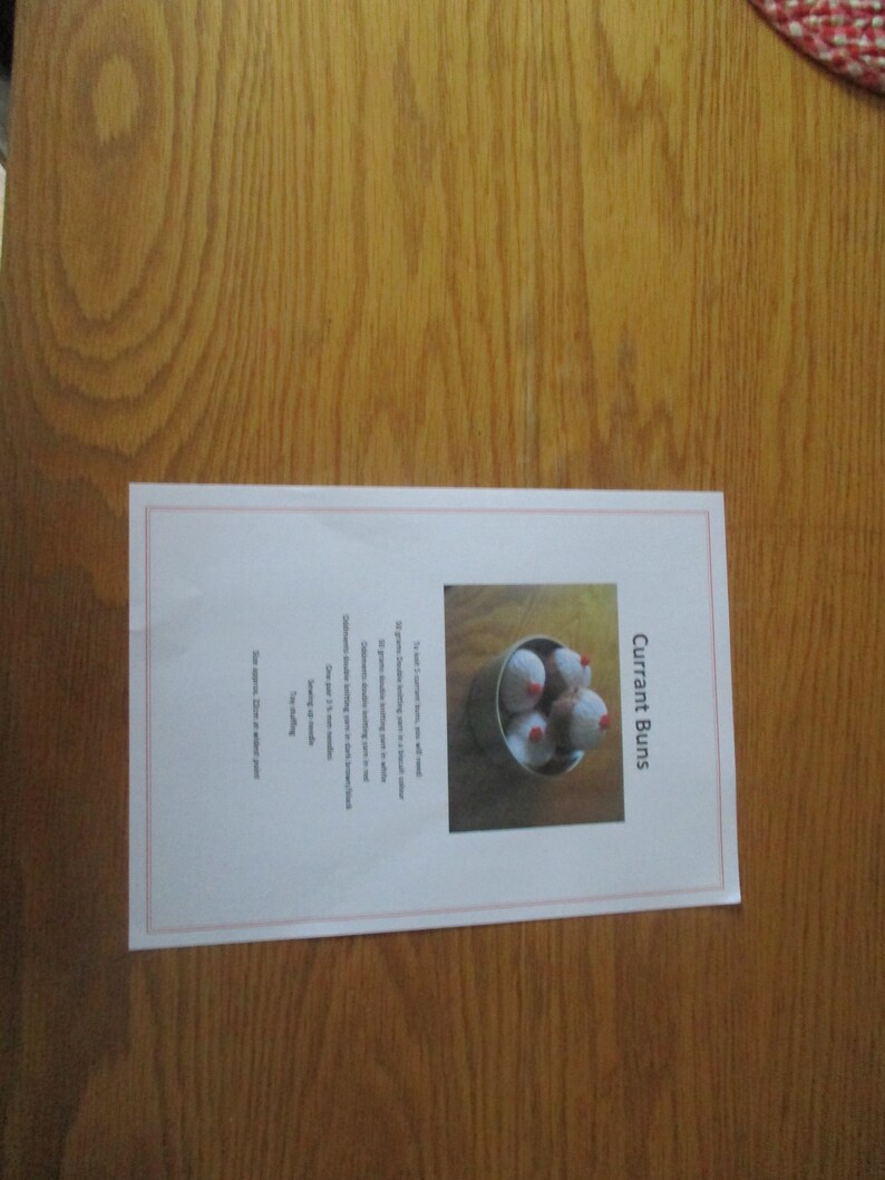 Currant Buns Knitting Pattern - Etsy