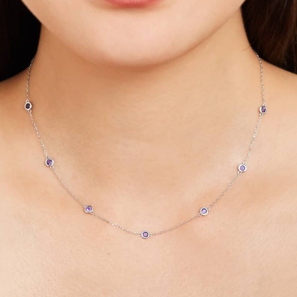 Station Necklace - Etsy