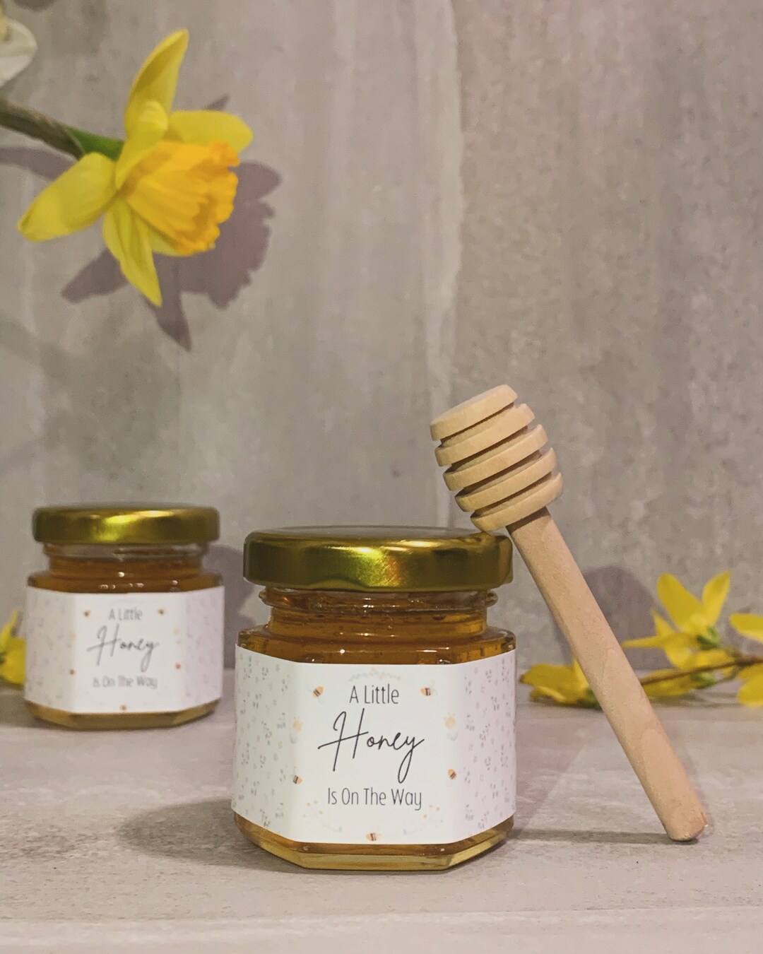 Mini Honey Jar Favors, Honey Jar Wedding Favors, Honey Baby Shower ...