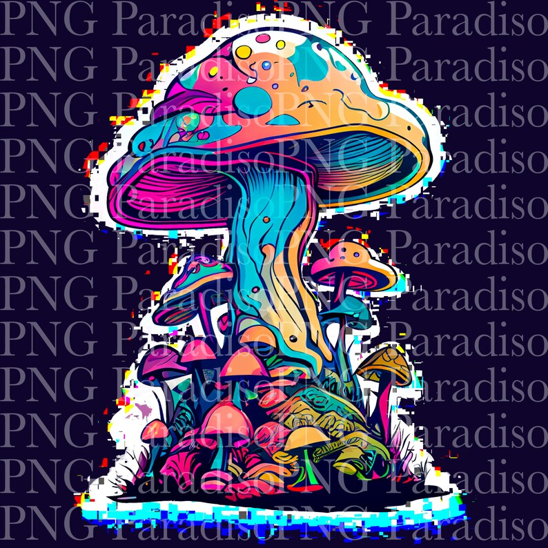 TRIPPY SHROOM PNG Magic Mushroom Png Mushroom Png Trippy - Etsy