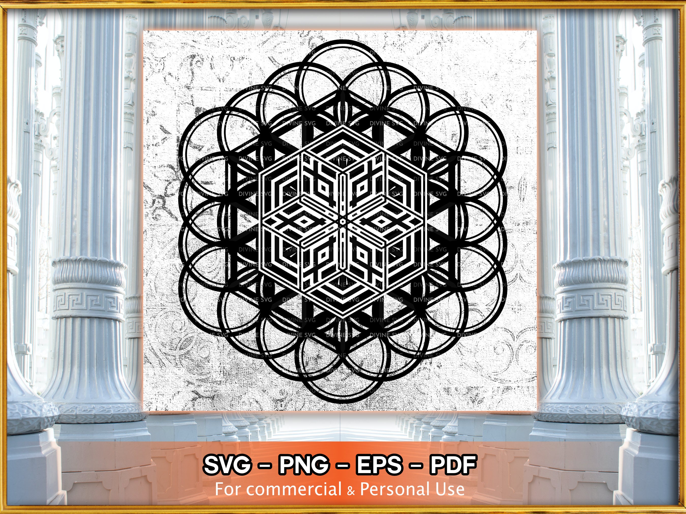SACRED GEOMETRY SVG Instant Download, Geometry Svg, Geometric Svg ...