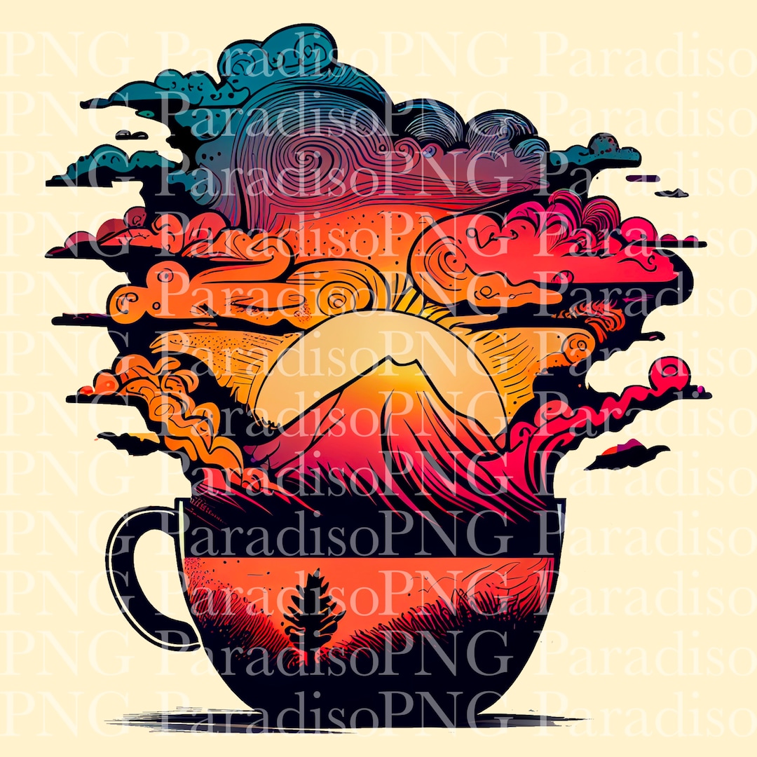 COFFEE PNG Coffee Sunrise Png, Drink Png, Coffee Cup Png, T-shirt ...