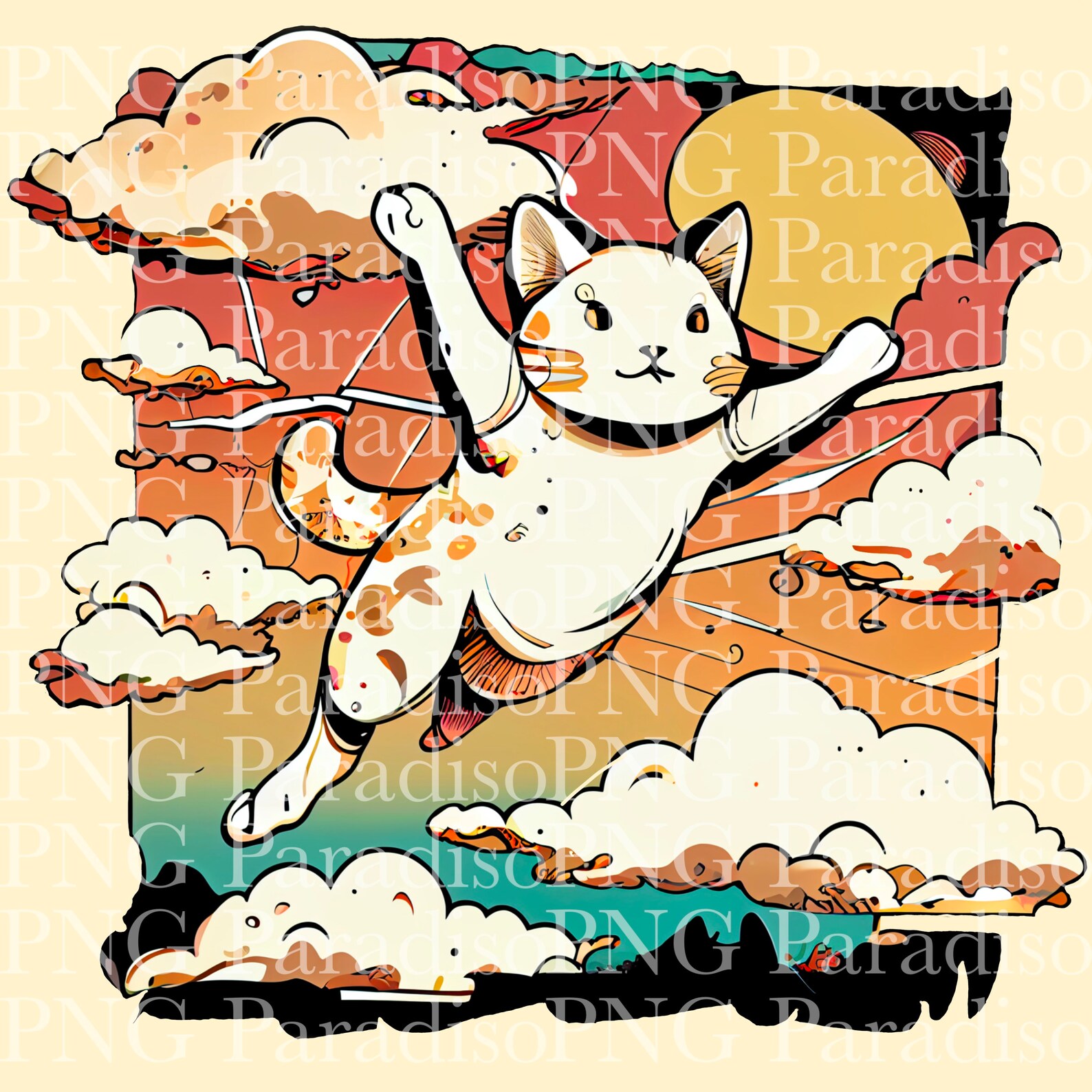 MANGA CAT PNG Cat Png Manga Png Digital Download Kawaii - Etsy