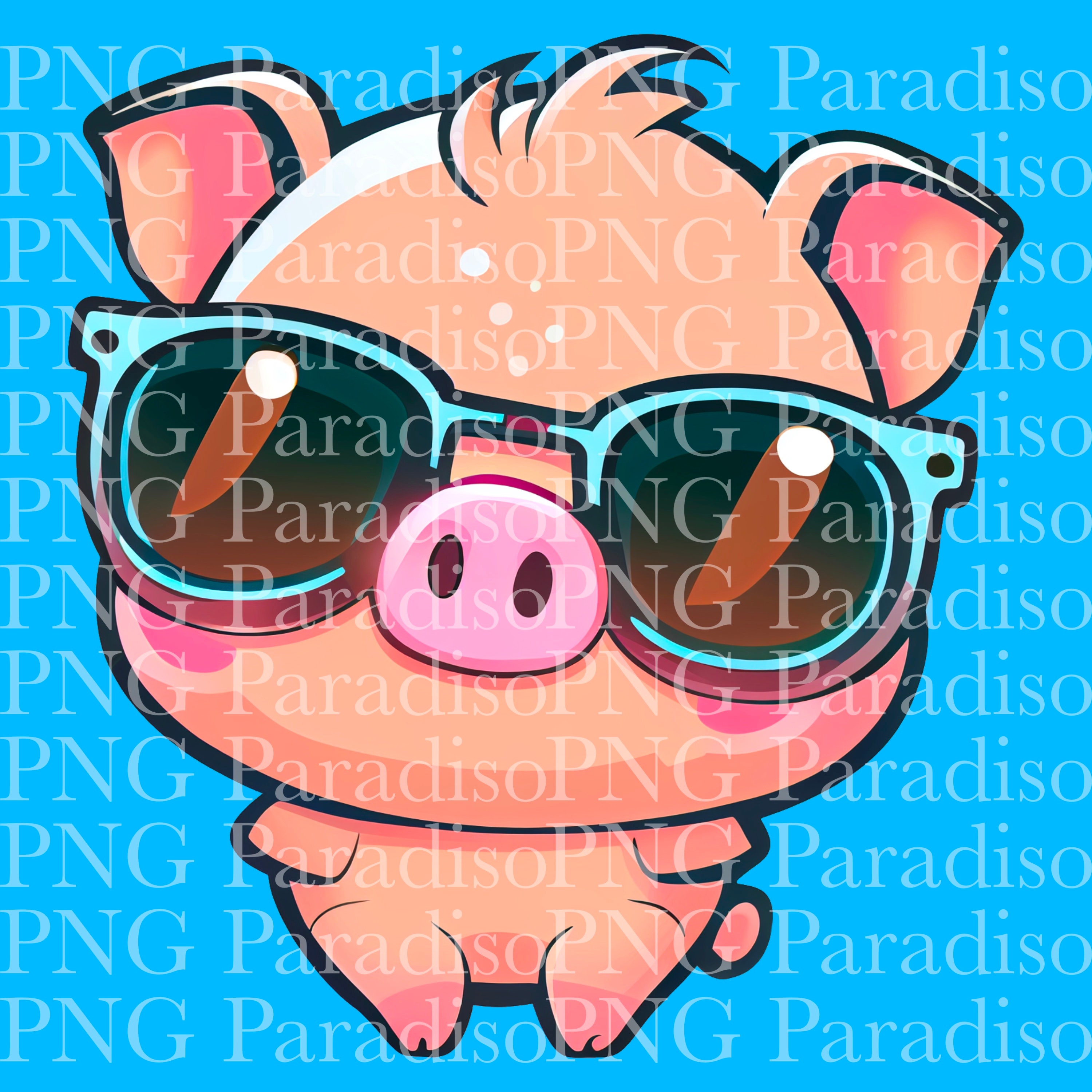 KAWAII PIG PNG, Cute Pig Png, Pig Clipart, Tshir Designs, Digital ...