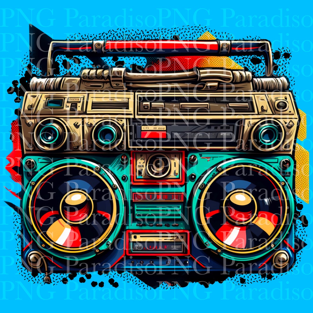 BOOMBOX PNG Hip Hop Boom Box Png, Hip Hop Png, Rap Png, Old School Png ...