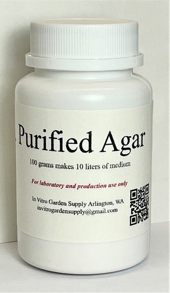 Purified Agar Plant Tissue Culture Grade 100 Grams - Etsy