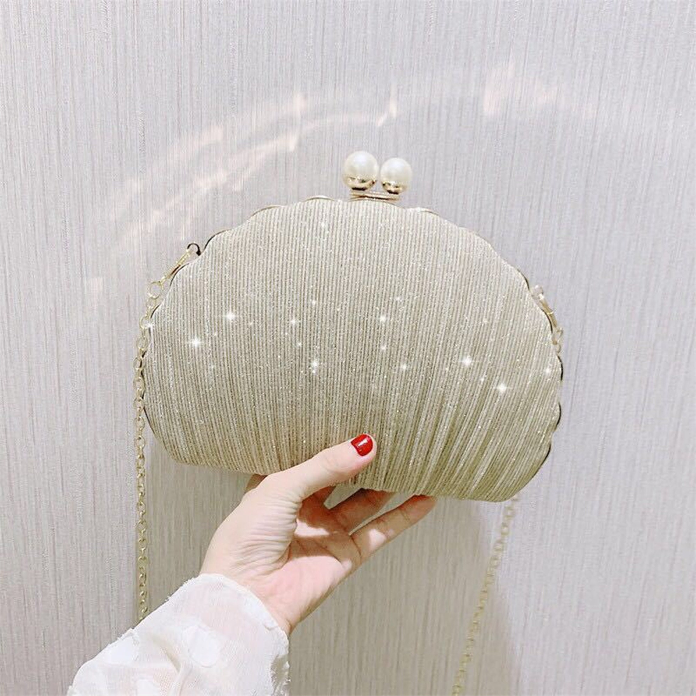Shell Clutches Evening Bag for Womenpearl Handbag Evening - Etsy